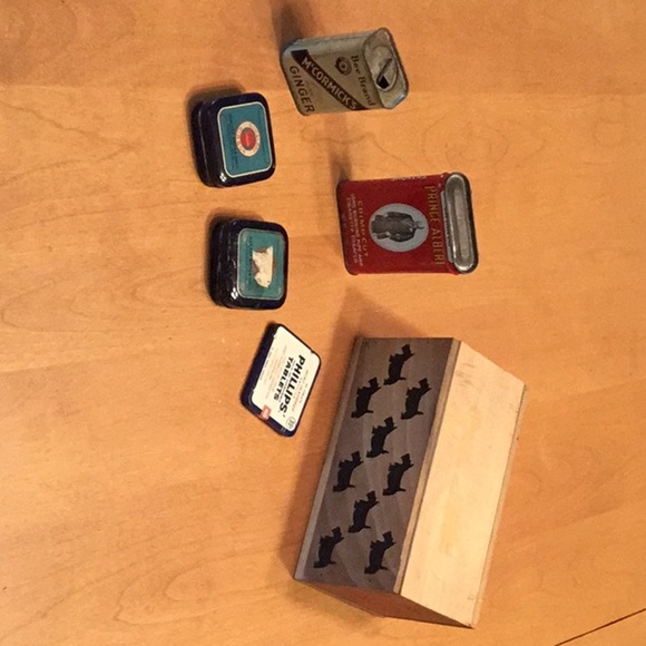 Other | Antique Assorted Tins And Box | Poshmark